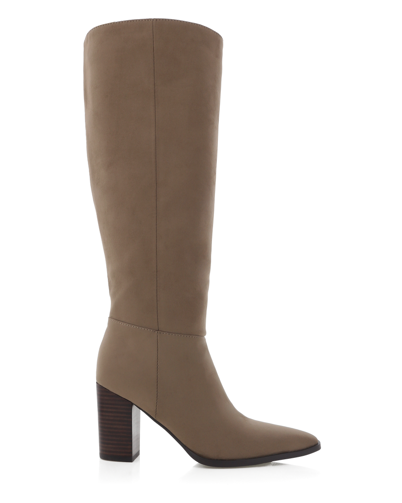 Britton Tall Boots - Fawn Suede - FINAL SALE – She She Boutique