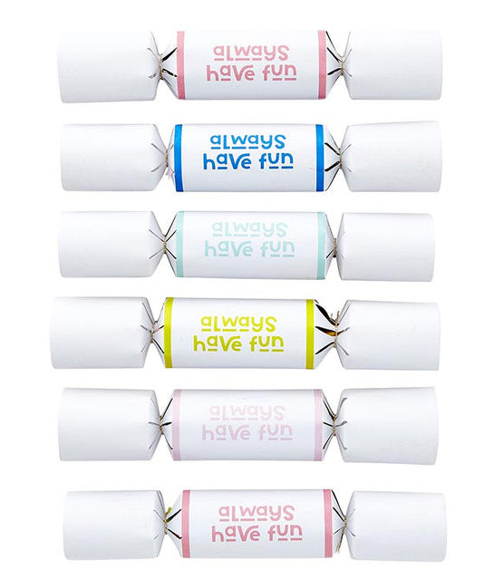 Mini Crackers, Set of 6 - Always Have Fun - FINAL SALE – She She Boutique