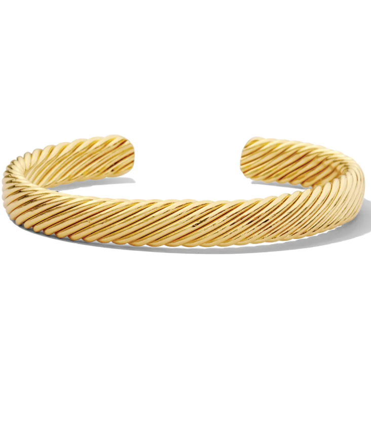 Classic Cable Cuff - Gold – She She Boutique